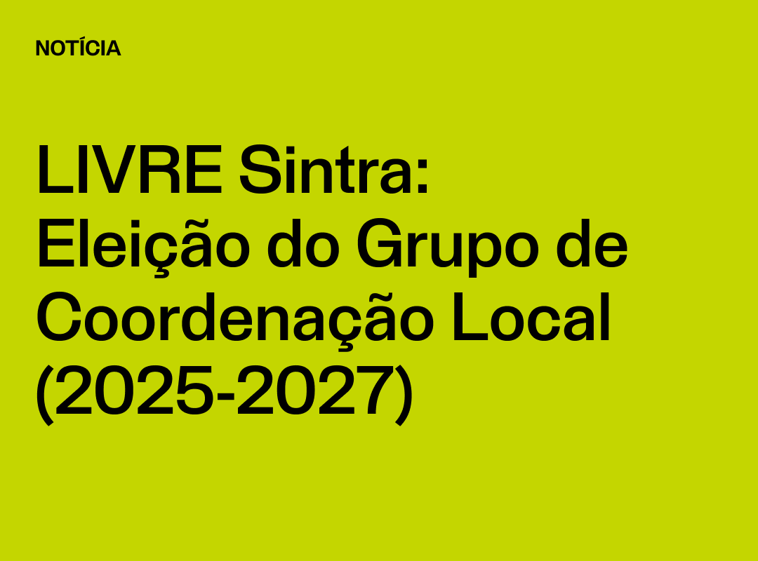 Núcleo Sintra: Eleição do Grupo de Coordenação Local (2025-2027) - LIVRE